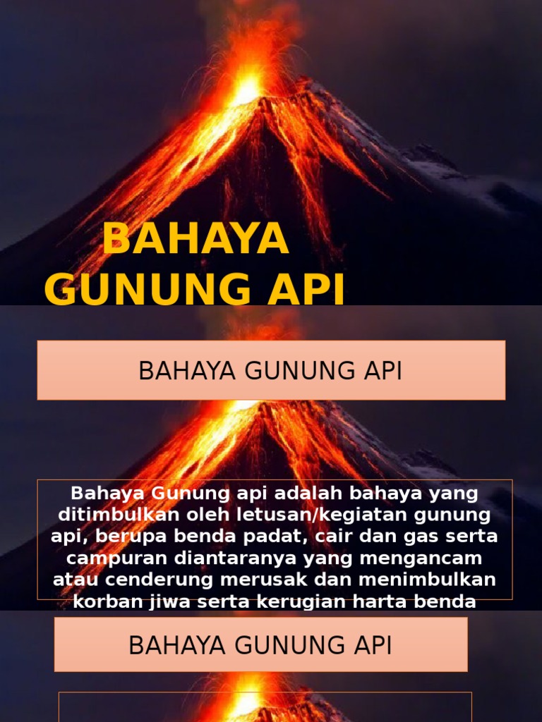 Bahaya Gunung API | PDF | Sains & Matematika