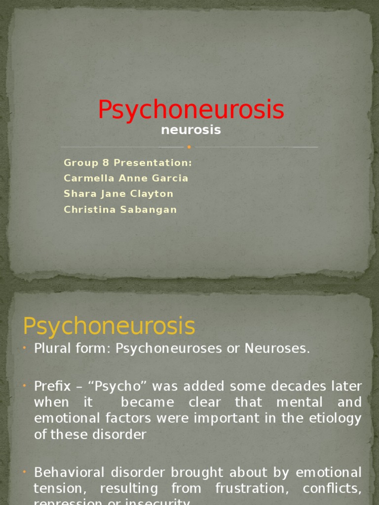 Psychoneurosis | PDF | Neurosis | Obsessive–Compulsive Disorder