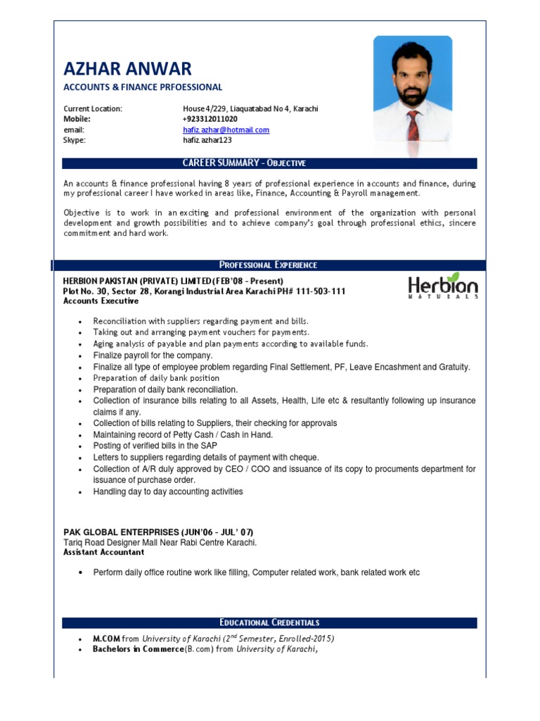 Azhar Resume | Download Free PDF | Payments | Business