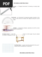 Chapter 1 - Drawing Instruments & Their Uses | PDF | Drawing | Tools