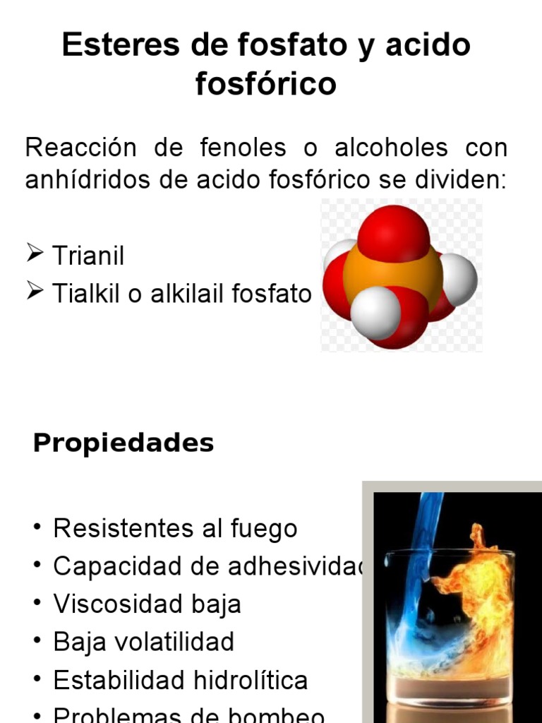 Propiedades y aplicaciones de ésteres fosfóricos | PDF | Hogar ...