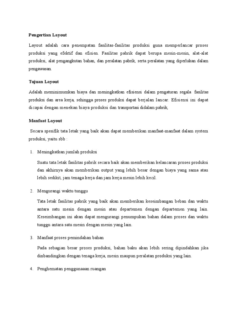 Layout Di Indomaret | PDF
