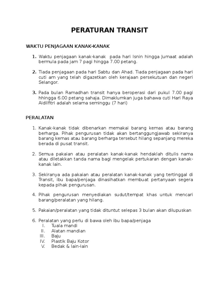 Peraturan Transit | PDF | Ilmu Sosial | Kesehatan Holistik