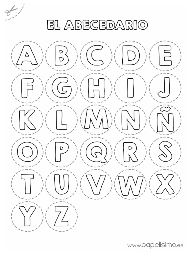 Abecedario Recortar | PDF