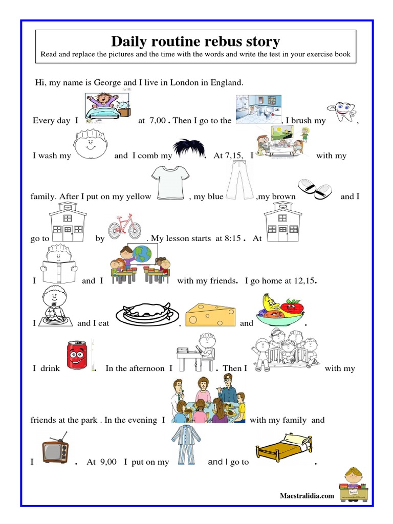 Rebus Story by ME | PDF