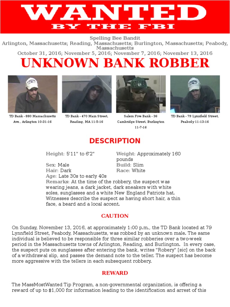 Unknown Bank Robber | PDF