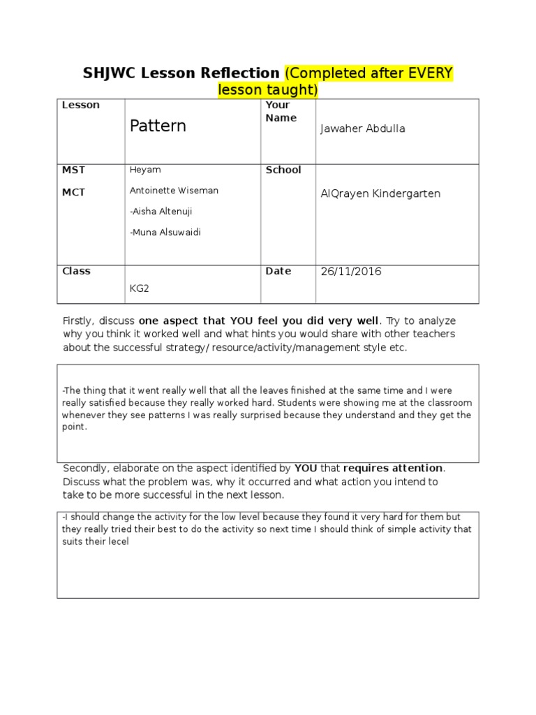 Reflection Patterns | PDF