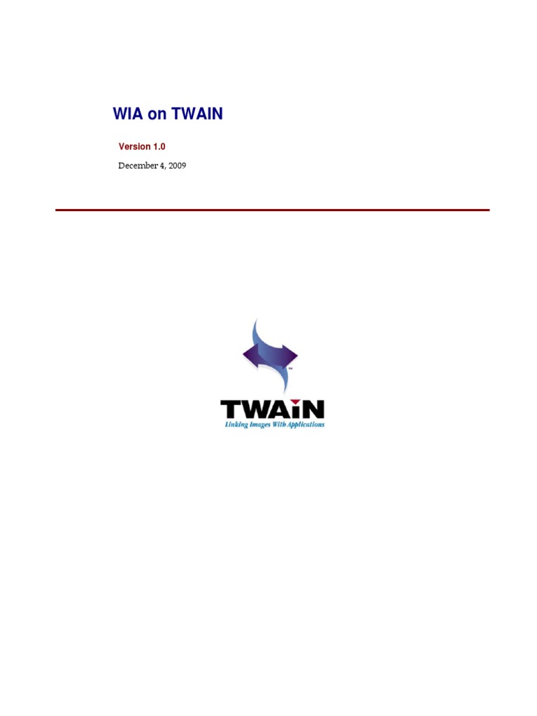 WIAon TWAIN | PDF | Image Scanner | Device Driver