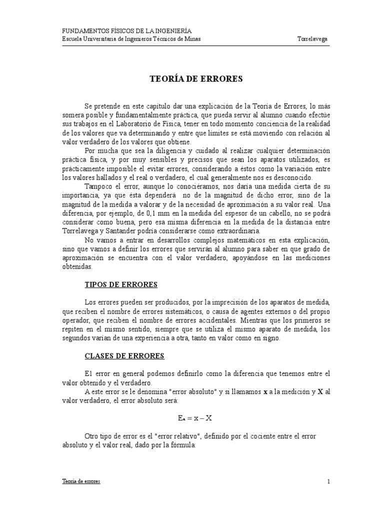 Error Cuadratico Medio | PDF | Medición | Verdad