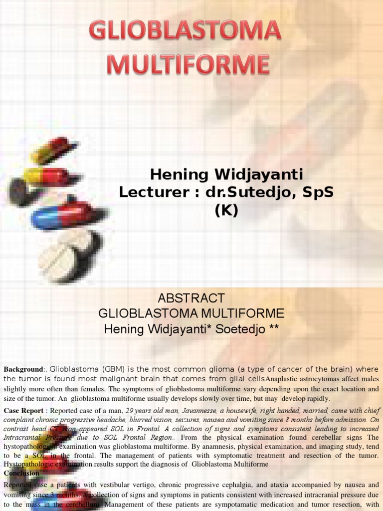 PPT GBM.ppt | Glioma | Brain Tumor