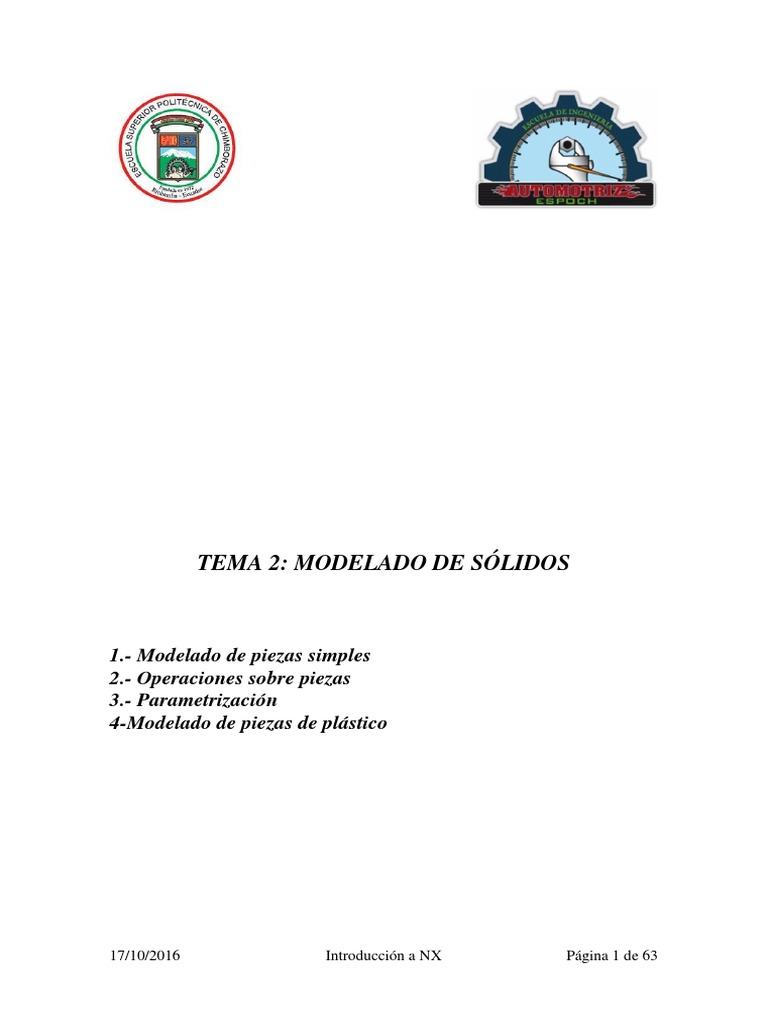 Modelado de piezas simples mediante operaciones básicas | PDF | Circulo ...