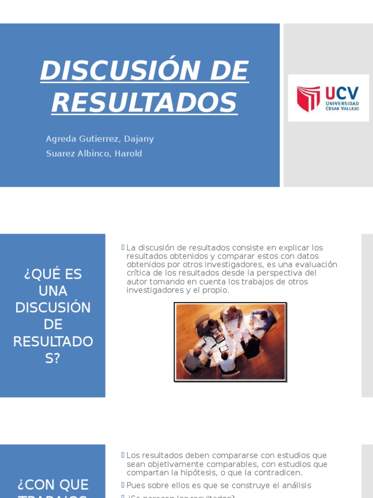 Discusión de Resultados | PDF | Hipótesis | Método científico
