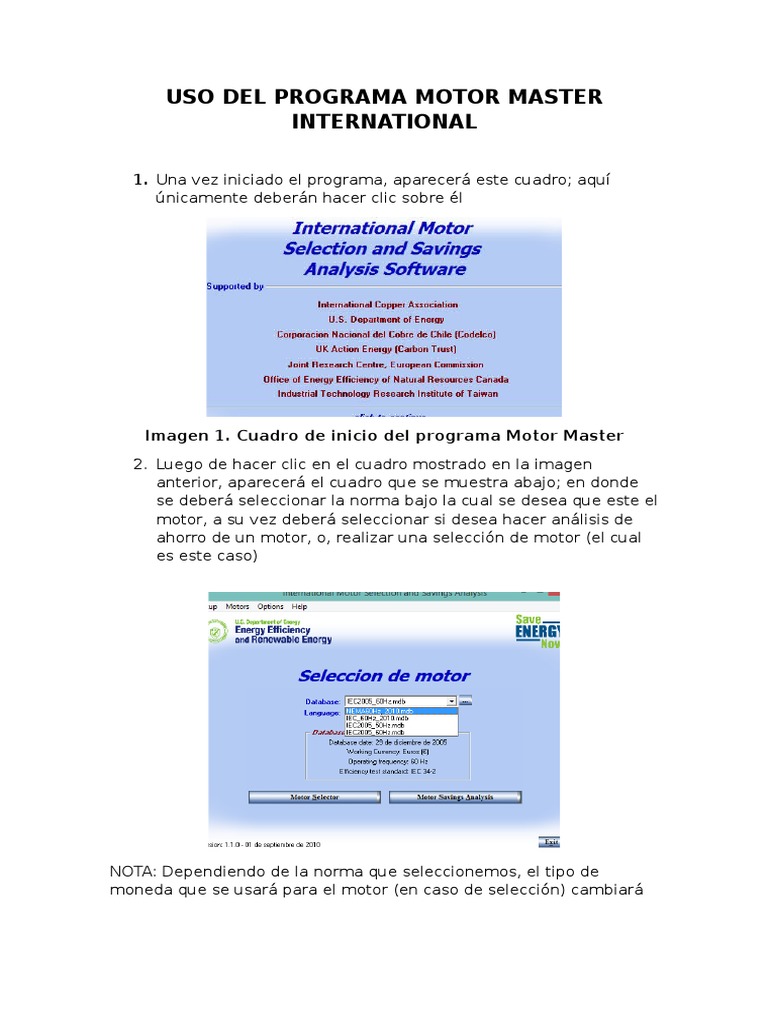 Uso Del Programa Motor Master International | PDF