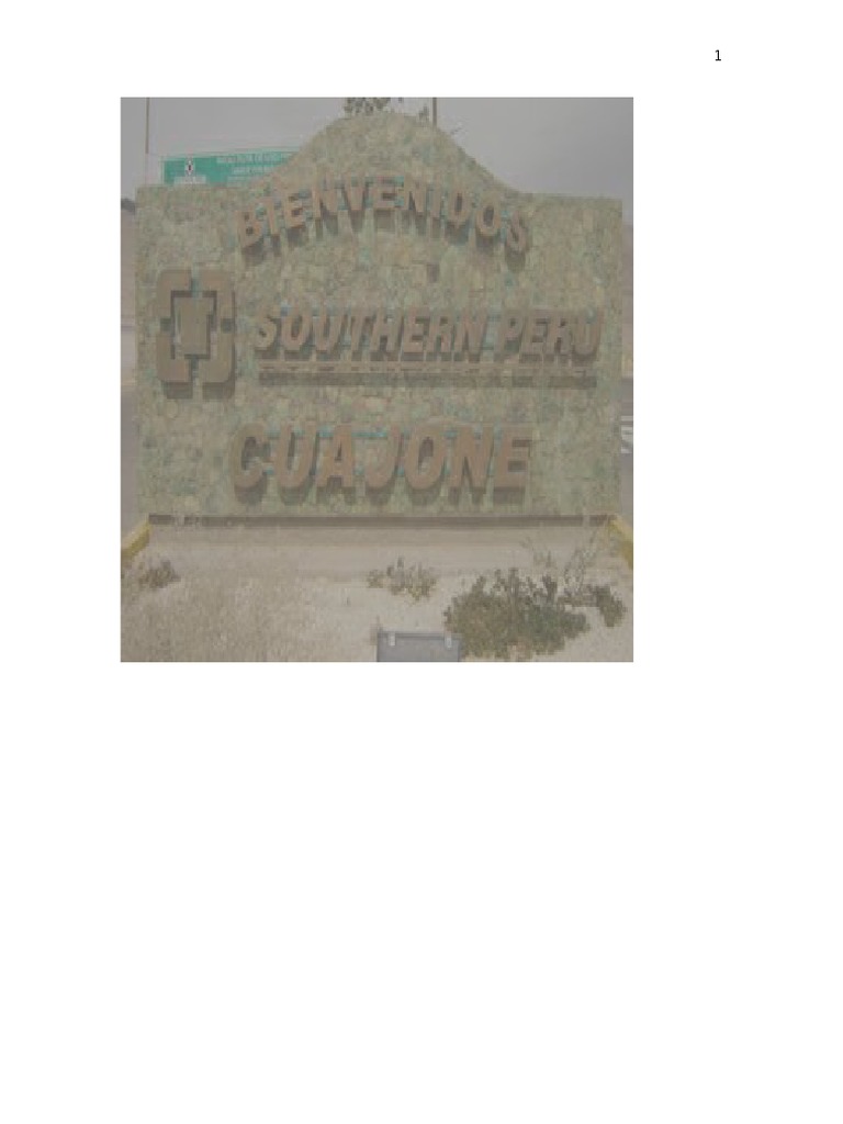 Mina Cuajone | PDF | Minería | Perú