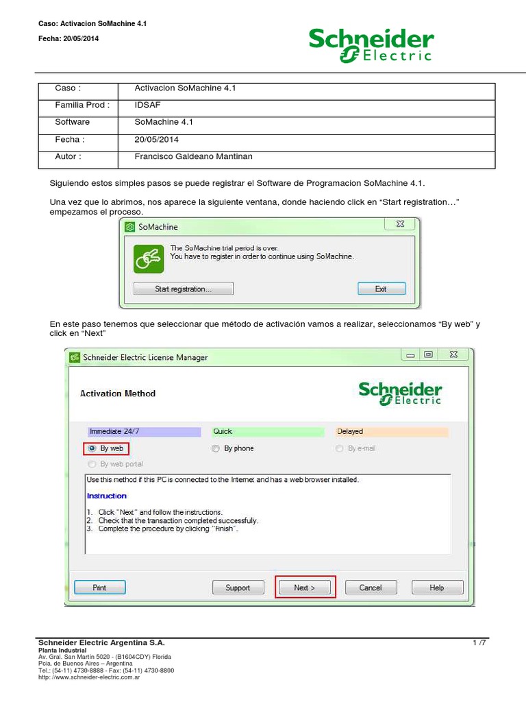 SoMachine 4.1 Activation Guide | PDF | Servicios en línea | ciberespacio