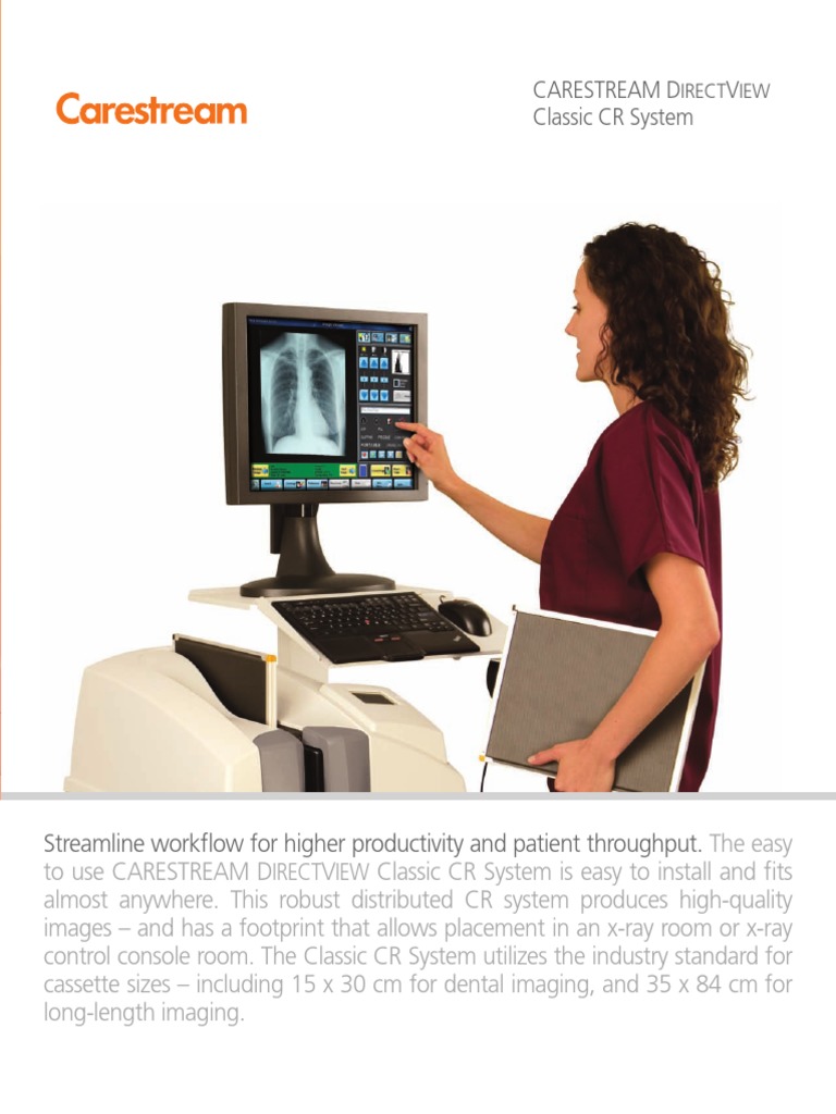 Carestream DirectView Classic CR System - CM - Info | PDF | Medical ...