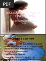 Técnica Quirúrgica de Cesárea Kerr | PDF | Cirugía | Abdomen
