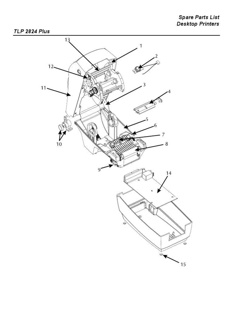 Desktop Printer Spare Parts TLP 2824 Plus | PDF