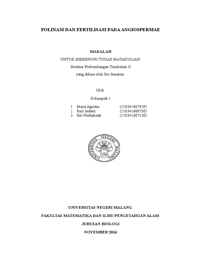 Polinasi Dan Fertilisasi Pada Angiospermae | PDF | Griya & Taman | Kesehatan Holistik