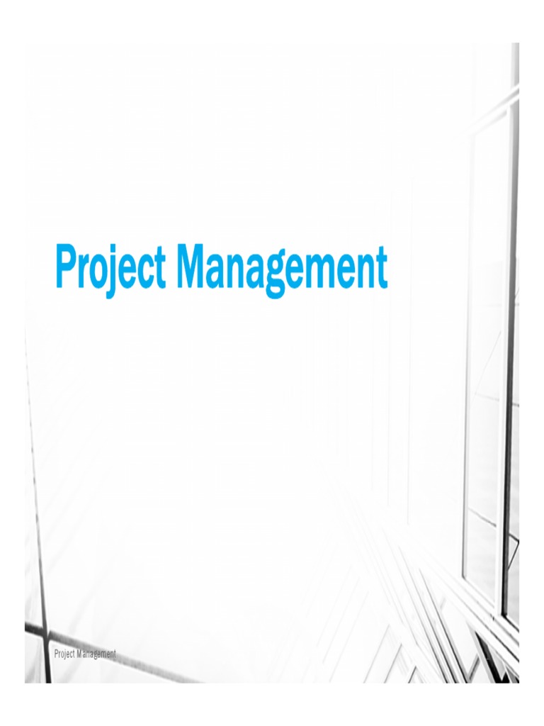 Project Management | PDF | Project Management | Science And Technology