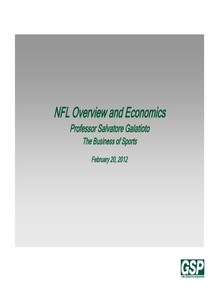 NFL Overview and Economics: Professor Salvatore Galatioto | Download ...