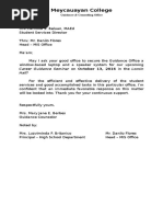 Sample Request Letter For Permission To Use A Venue | PDF | Word