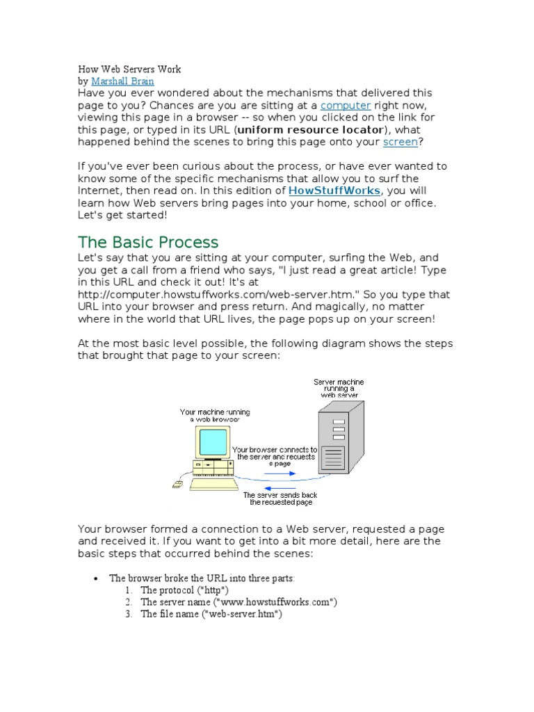 How Web Servers Work | PDF