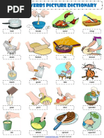 Cooking Verbs Esl Vocabulary Matching Exercise Worksheet | PDF | Food ...