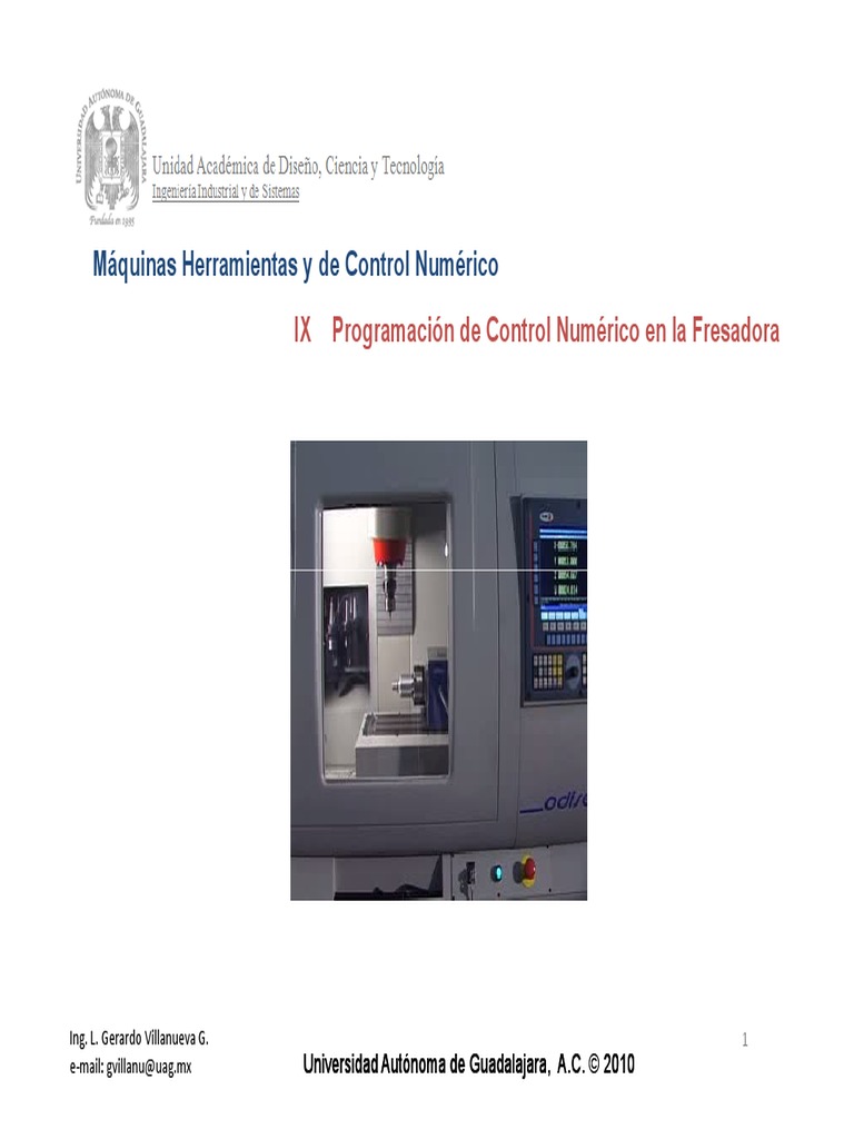 Fresadora-3 Ejes | PDF | Control numerico | Herramienta de máquina