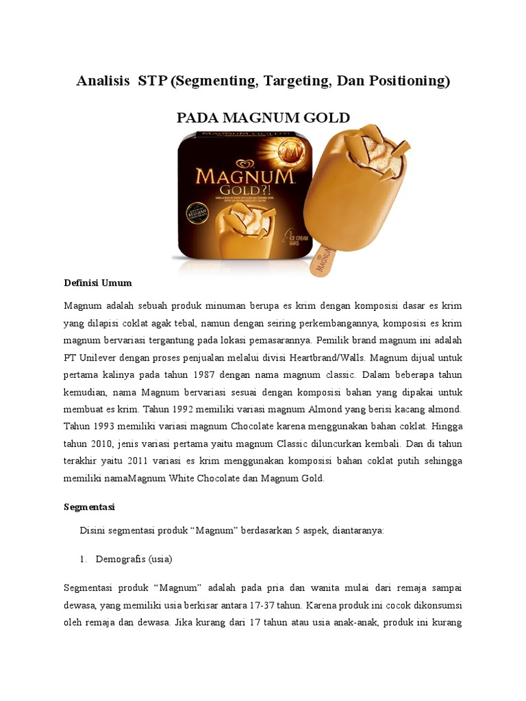 Analisis STP Segmenting Targeting Dan Po | PDF