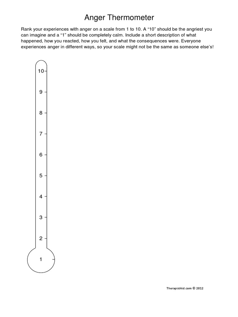 Anger Thermometer | PDF