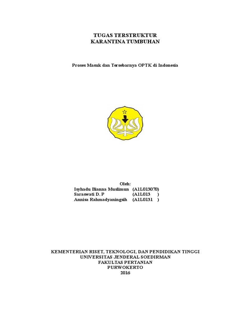 Proses Penyebaran OPTK di Indonesia | PDF | Teknologi & Rekayasa