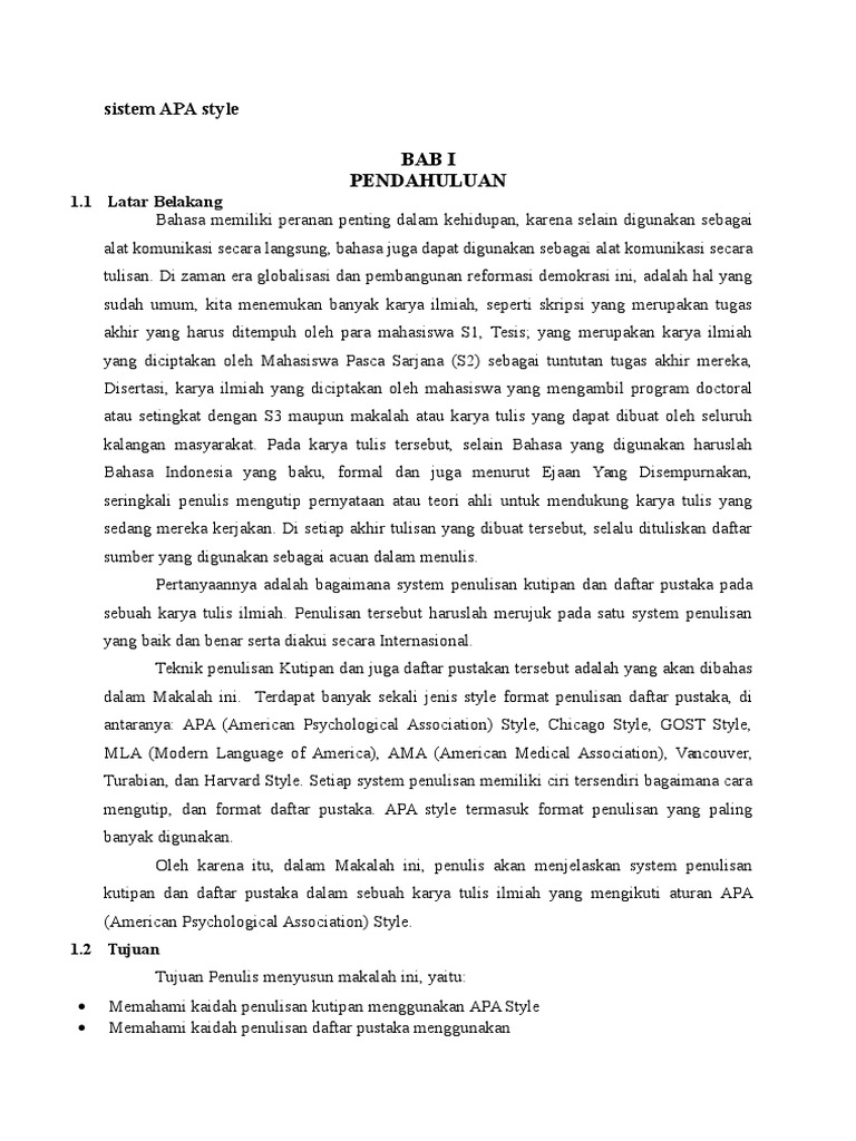 Panduan Penulisan Kutipan APA Style | PDF | Karier & Perkembangan