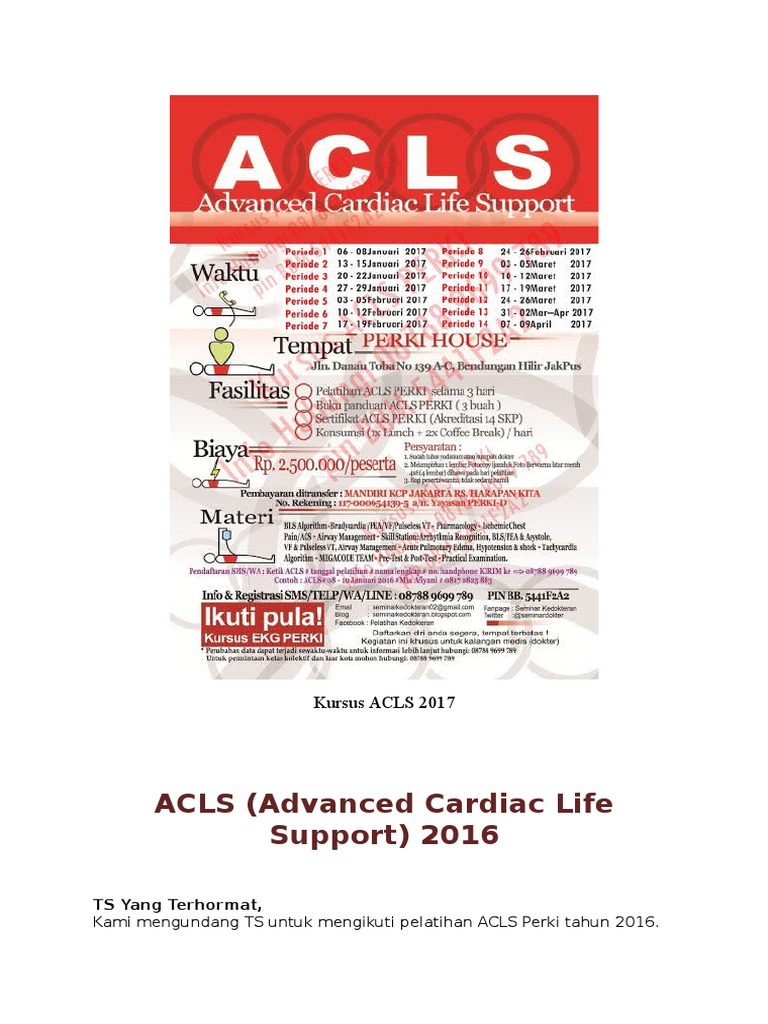 Pelatihan ACLS Perki | PDF