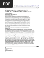 New Multidimensional Leadership Self-Efficacy Scale | PDF | Leadership ...