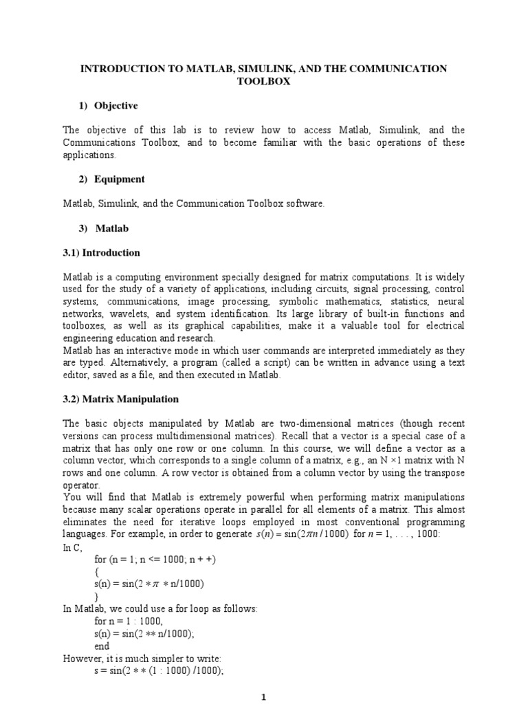 EEM496 Communication Systems Laboratory - Experiment0 - Introduction To ...