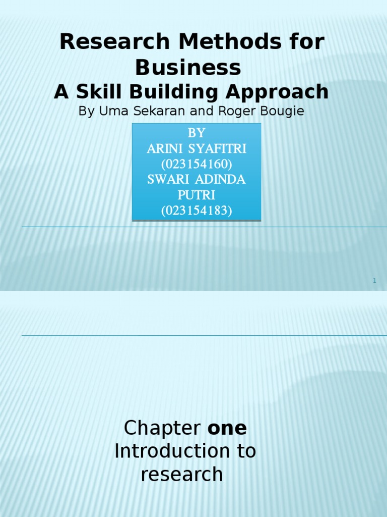 Research Methods For Business: A Skill Building Approach | Download ...