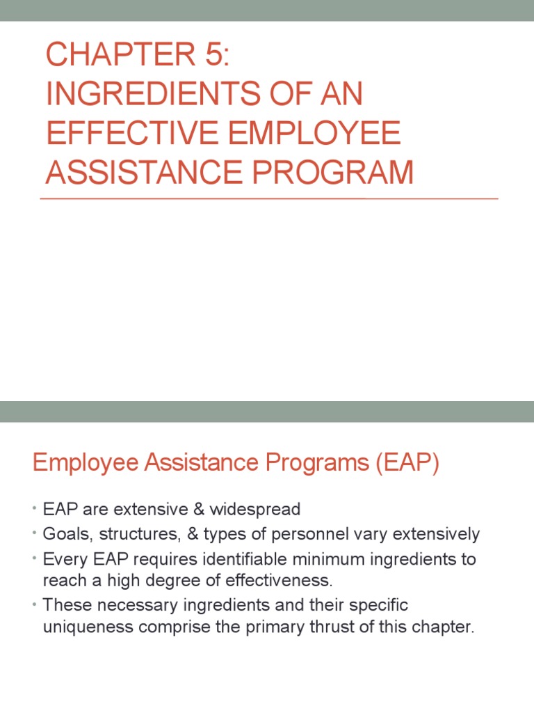 Effective EAP Essentials | PDF | Mental Health | Employment