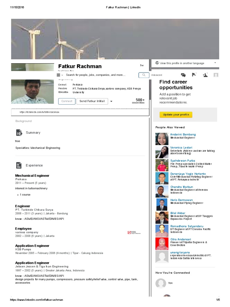 Fatkur Rachman - LinkedIn PDF | PDF | Mechanical Engineering | Engineering