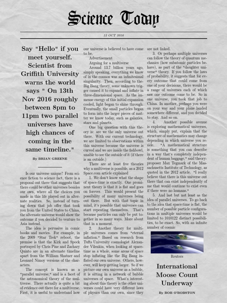 Science To Y: by Brian Greene | PDF | Multiverse | Universe