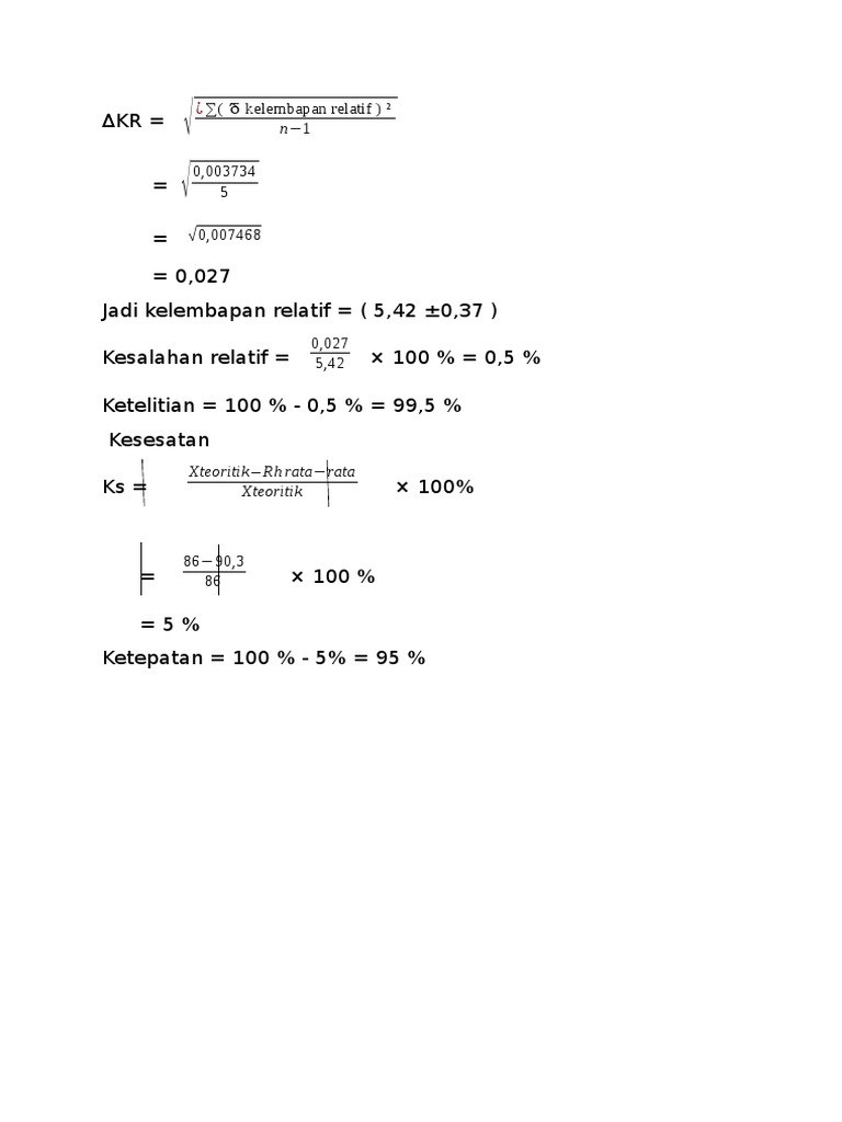 ( Kelembapan Relatif) | PDF
