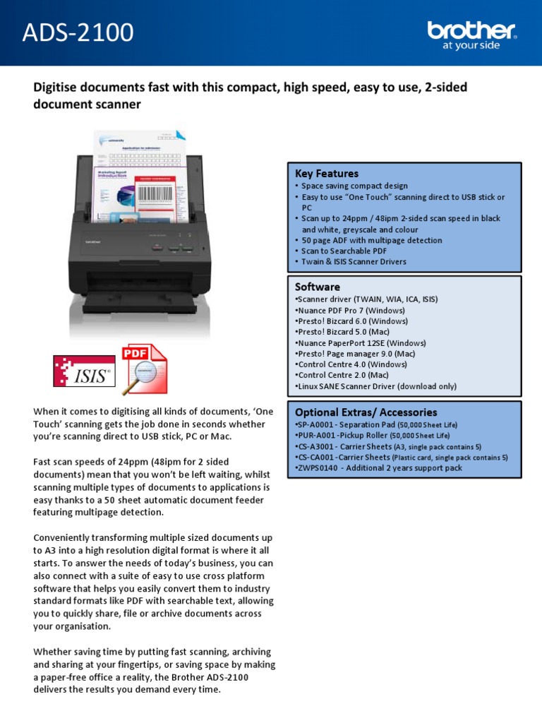 ADS 2100 Datasheet | PDF