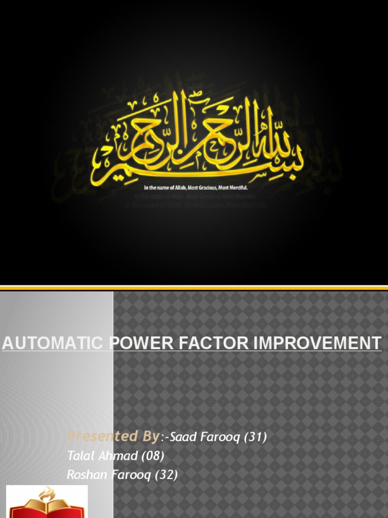 Automatic Power Factor Improvement: A Project to Develop a ...