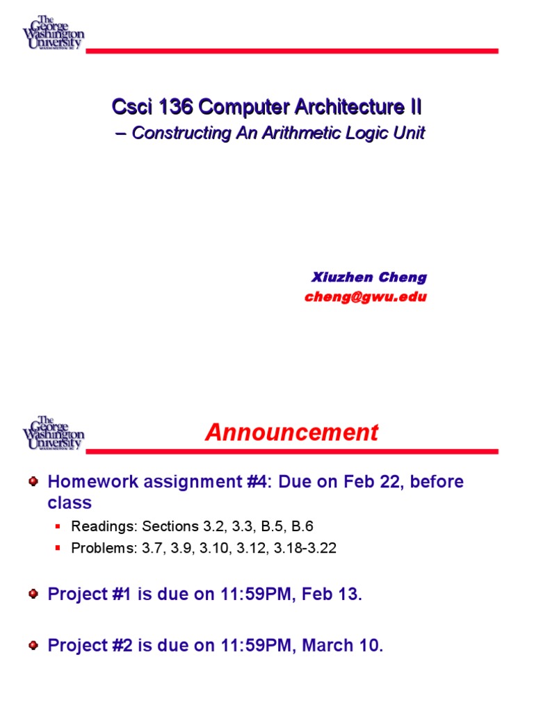 Csci 136 Computer Architecture II | Download Free PDF | Digital ...