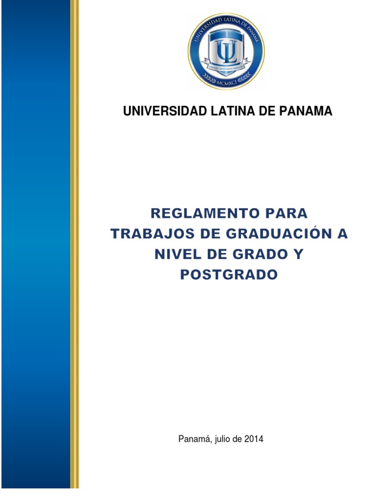 Reglamento de Trabajo de Graduacion A Nivel de Grado y Postgrado | Descargar gratis PDF | Prueba ...