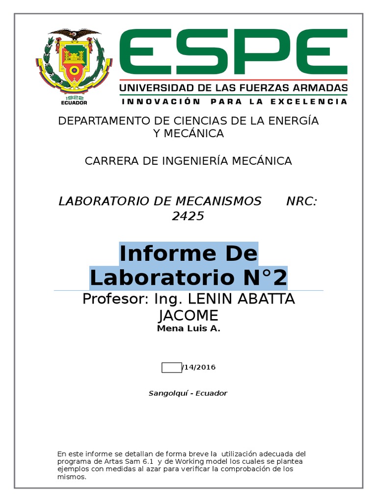 Introduccion A Artasam Working Model Luis 2425 Lunes 14h | PDF | Point and Click | Movimiento ...
