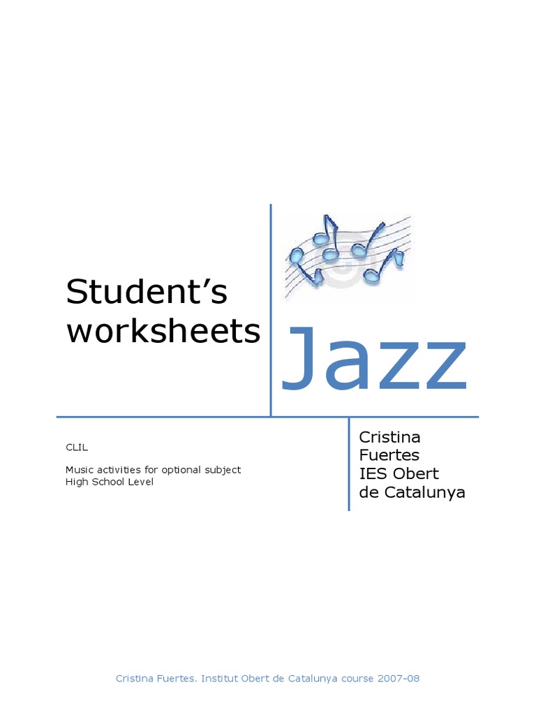 Students Worksheets | PDF | Jazz | Song Structure