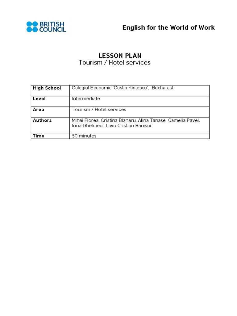 English For Hospitality-Hotel | PDF | Hotel | Tourism