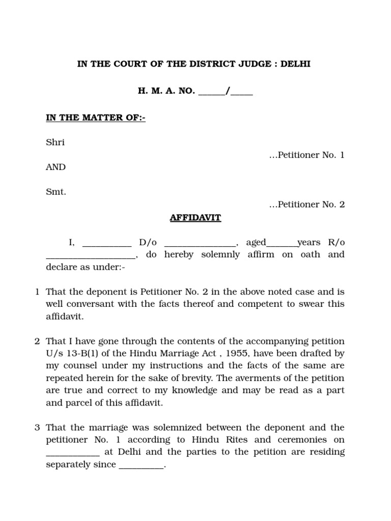 Affidavit | PDF | Affidavit | Justice