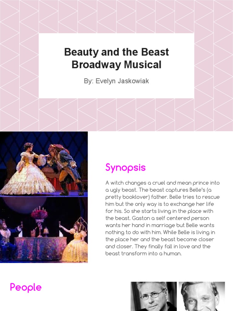 Beauty and The Beast Broadway Musical | PDF | Theatre | Entertainment ...